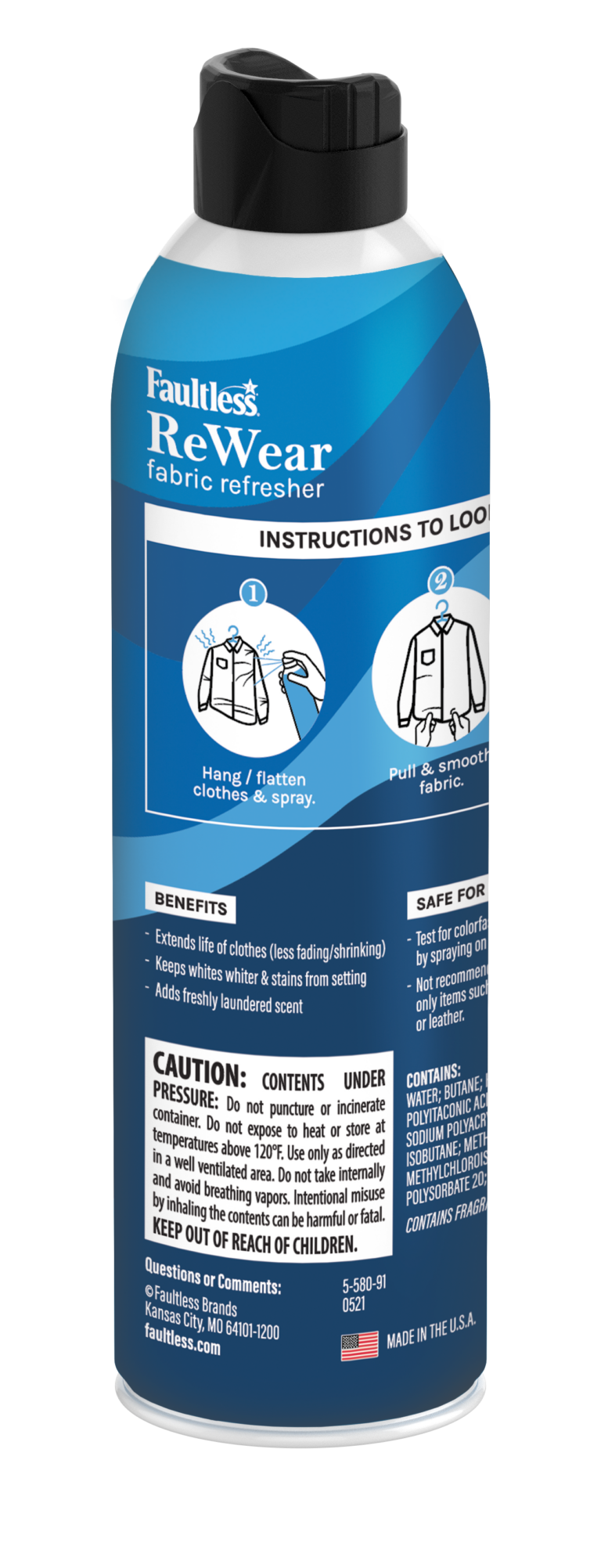 Faultless ReWear Fabric Refresher - Fabric Care | Faultless Brands